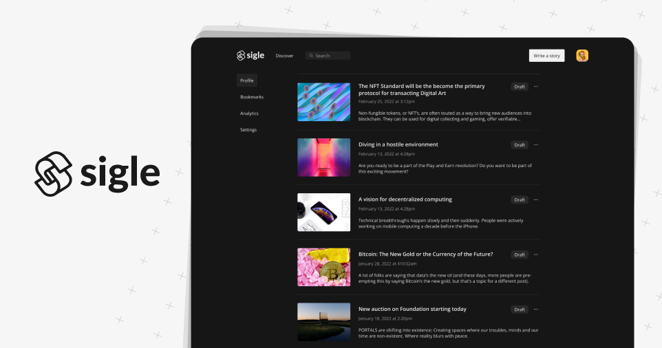 Sigle | Where Web3 stories come to life